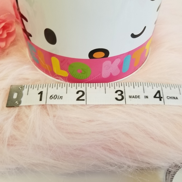 Hello Kitty | Accessories | Hello Kitty Pink Logo Tin Can Coin Bank New ...